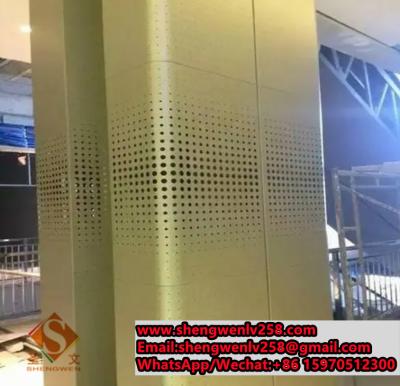 China 2.0mm Building Material Wall Cladding Aluminium Decorative Wall Panels with CNC for sale