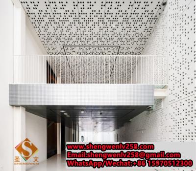 China Architectural Art Style Decorative Fireproof Aluminum Wall Cladding Ceiling Panel Curtain Wall Wood Grain Aluminium Vene for sale