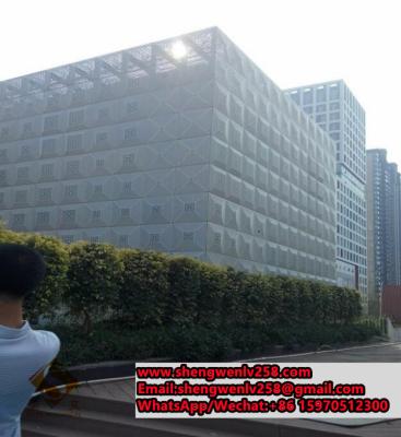 China Silver Color Aluminum Solid Panel Wall Cladding Wire Mesh Wall Panels for Building for sale