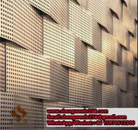 China aluminum wall cladding screen perforated metal sheet veneer panel metal building facades for sale