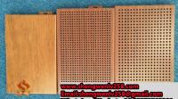 China New Design Architectural Art Style Curtain Wall Wood Grain Aluminium Veneer Wall Decor Panel for sale