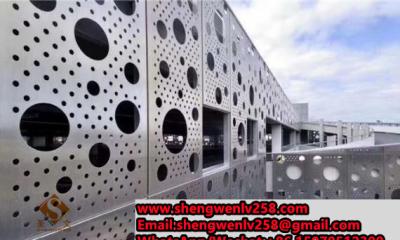 China Aceplate Building Material Construction Aluminum Facade Perforated Metal Sheets for sale