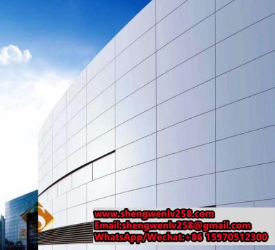 China Perforated Exterior Metal Wall Cladding Facades Aluminum Panels Metallic Gray Color for sale