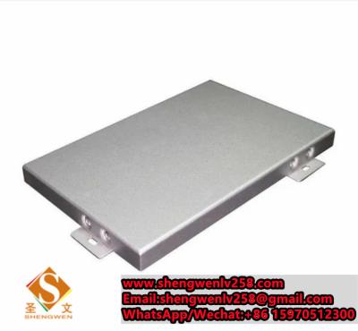 China Metal Ceiling Solid Aluminum Panels Cladding Facade Powder Coated Perforated Sheet for sale