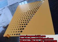 China Wooden Grain Exterior Wall Facade Curtain Wall Decorative Aluminum Solid Panel for sale