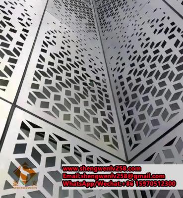 China Aluminum Veneer Building Decoration Material Laser Cut Wall Panel for sale