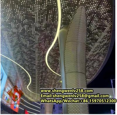 China Metal facade aluminum sheet customized non standard curtain wall for facade cladding for sale
