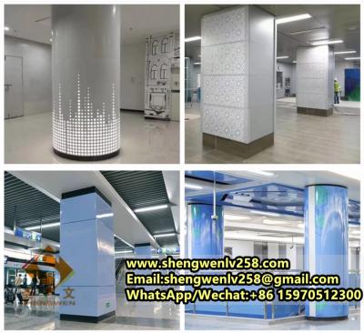 China Customized metal facades aluminium cladding sheet with round holes pattern for sale
