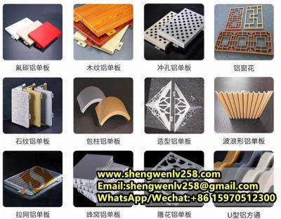 China PVDF Powder Coating Aluminum Curtain Wall Exterior Cladding Facade for sale
