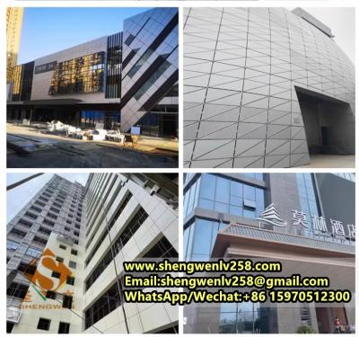 China CNC aluminum sheet Architectural aluminum facade laser cut for wall cladding Perforated sheet for sale