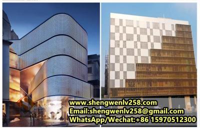 China Exterior Wall Panel Perforated Aluminum Veneer for sale