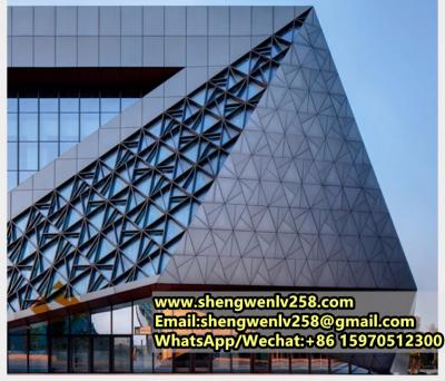 China Exterior Architectural aluminum facade laser cut for wall cladding Perforated sheet for sale