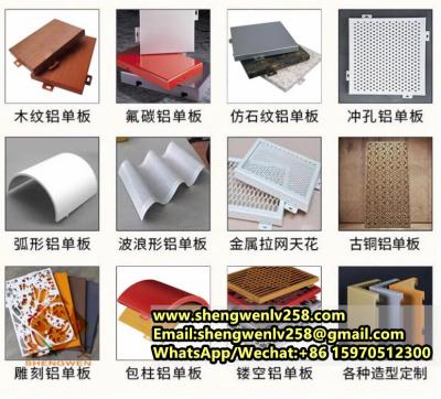 China Aluminum Solid Panel Wall Cladding Building Material Panel with PVDF Coating for sale