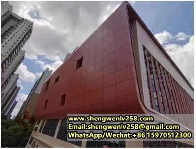 China Custom Ceiling Design Exterior Aluminum Cladding Bruag Perforated Panels for sale