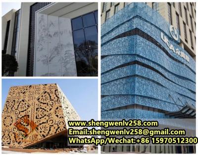 China Hot Sales Aluminum Solid Panel Exterior Aluminum Facade for Project for sale