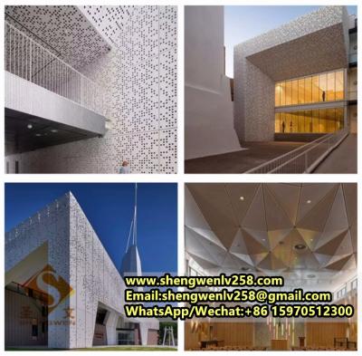 China 2.0mm Perforated Metal Carved Wall Cladding Laser Cut Aluminum Wall Panel for sale