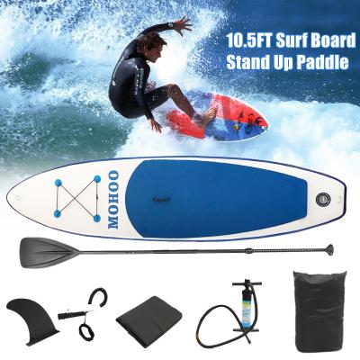 China Alansma 320x78x15cm Blue Inflatable Surfboard Stand Up Paddle Board for sale