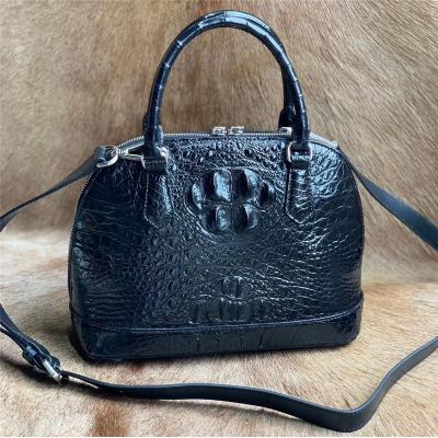 China Authentic Exotic Crocodile Skin Women's Shell Purse Genuine Alligator Leather Female Handbag Lady Single Shoulder Bag for sale