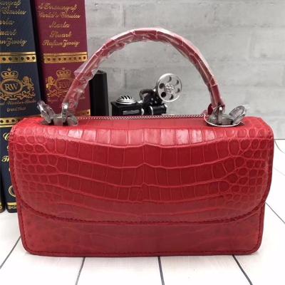 China Authentic Crocodile Belly Skin Lady Small Purse Female CHIC Handbag Genuine Alligator Leather Women Cross Shoulder Bag for sale