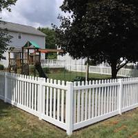 China Long Lasting PVC White Vinyl Picket Fence Eco Friendly 4*8FT for sale
