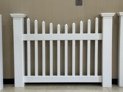 China Glossy Surface PVC Picket Fence Attractive Decorative 4ft High for sale