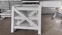 China 1.5m Height Horse Pvc Fence White Square Rail For Arenas Training Fields for sale