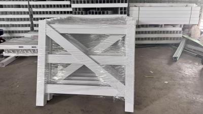 China 1.5m Height Horse Pvc Fence White Square Rail For Arenas Training Fields for sale