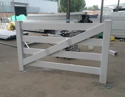 China White Farm Style Vinyl Fence 1.5m Height Easy Install Pvc Ranch Rail Fence for sale