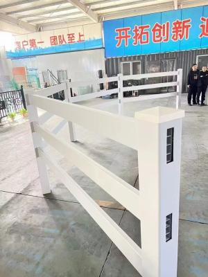 China 100% PVC 3 Rail White Vinyl Horse Fence safety Vinyl Ranch Rail Fence for sale