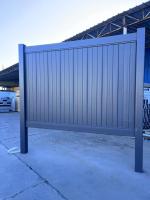China Dark Grey Privacy PVC Vinyl Fence Panels 6x8 Ft Durability Weather Resistant for sale