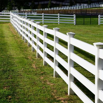 China Durable PVC Horse Fence OEM Support Vinyl Livestock Fencing Corrosion Free for sale