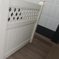 China High Vinyl Privacy Fence Panels Grid 6 Feet Pvc Fence Panels for sale