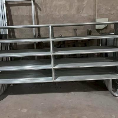 China Hot Dip Galvanized Steel Cattle Yard 3 Rail Horse Fence 6 Feet Height for sale