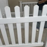 China Economical PVC Coating Plastic Garden Fence White Maintenance Free for sale