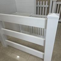 China Extrusion 3 Rail PVC Horse Fence Low Price White Vinyl Horse Fencing 1.5m 1.2m for sale