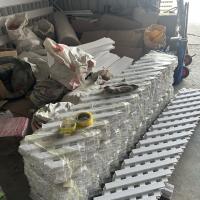 China Post 2.59m Pvc Composite Fence Panels Eco Friendly Adjustable Size for sale