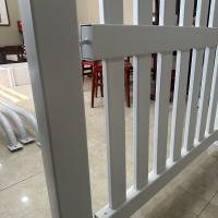 China Robust PVC Garden Fence Outdoor Friendly 8ft Wide Plastic Front Yard Fence for sale