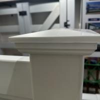 China Green Material 6 H White Privacy Pvc Fence Panel UV Proof outdoor plastic fence panels for sale