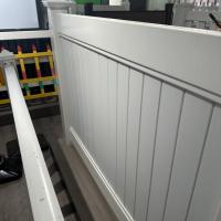 China 6ft High Plastic Privacy PVC Vinyl Fence 8ft Wide UV Protected for sale