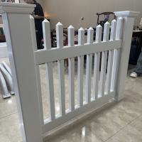 China Minimal Assembly PVC Picket Fence Easy Install Weather Resistant for sale