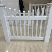 China Minimal Assembly PVC Picket Fence Easy Install Weather Resistant for sale