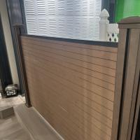 China Anti UV Waterproof WPC Fence Panel 6*6ft Szie Brown Color for sale