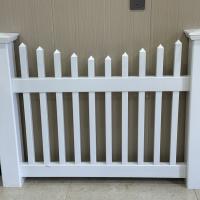 China Attractive Decorative Ideal White Picket Pvc Fence Durable Insect Resistance for sale