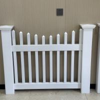 China Minimal Assembly PVC Picket Fence Easy Install Weather Resistant for sale