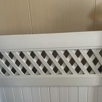 China Post 2.59m Pvc Composite Fence Panels Eco Friendly Adjustable Size for sale