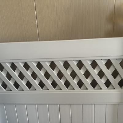 China Post 2.59m Pvc Composite Fence Panels Eco Friendly Adjustable Size for sale