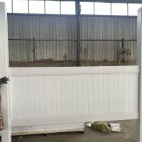 China Installation Friendly Vinyl Fence Panels For Sale 1.83m High Adjustable Size for sale