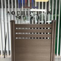 China Wood Plastic Composite Wpc Picket Fence Screen 1.8m*1.8m For Villa for sale