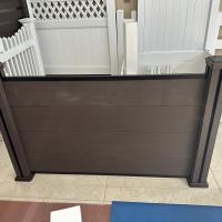 China Coffee Color Decorative And Functional WPC Fencing Panels for Outdoor home for sale