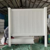 China Eco Friendly PVC Privacy Fence 8ft Wide Waterproof Vinyl White Privacy Fence for sale